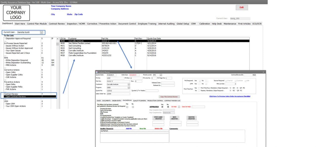 Contract Review Software for ISO AS9100 Manufacturing and Aerospace