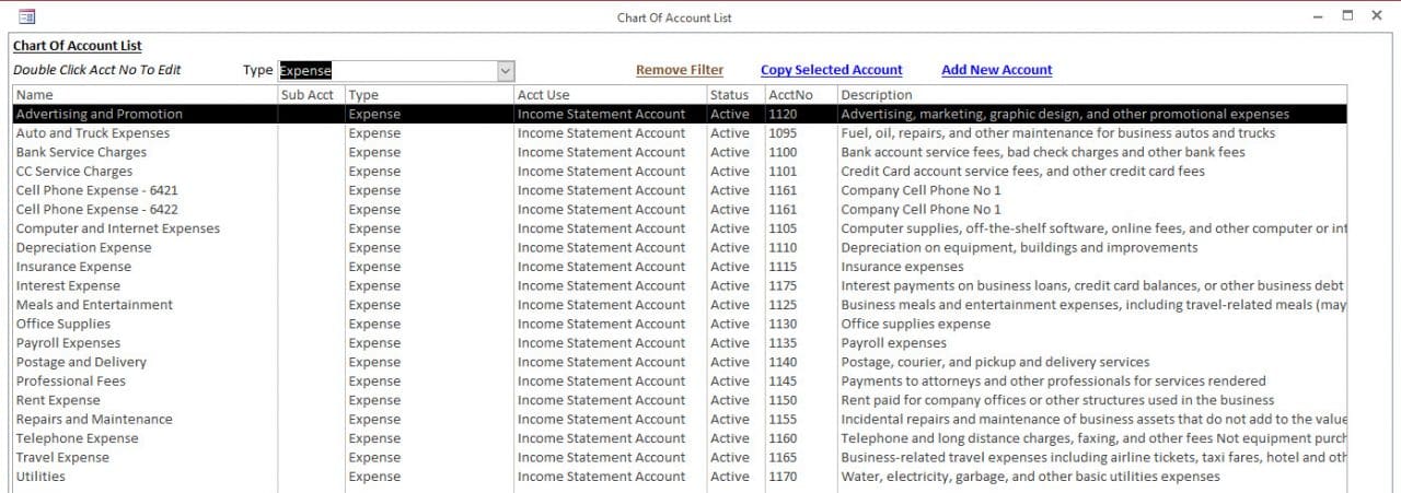 FREE Accounting Software - Microsoft Access - Database Providers