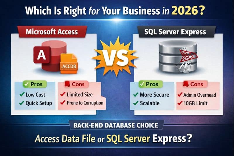 Microsoft Access vs SQL Server: Which Is Right for Your Business in 2026?